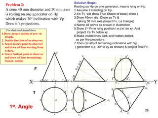 6 projections of lines, points, planes | PPT