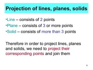 6 projections of lines, points, planes | PPT