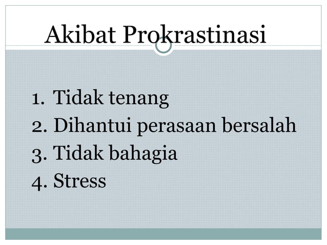 6. prokrastinasi | PPT