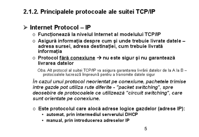 6 protocoale de retea | PPT