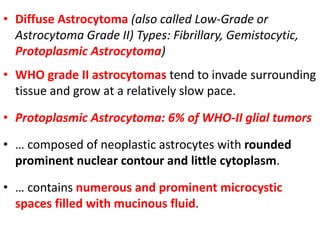 Protoplasmic Astrocytoma: Definition, Molecular Pathogenesis and New ...