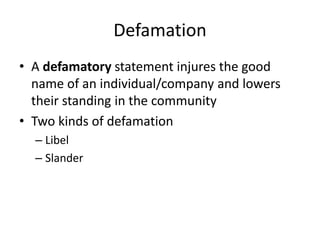 Public Relations Legal Considerations | PPTX