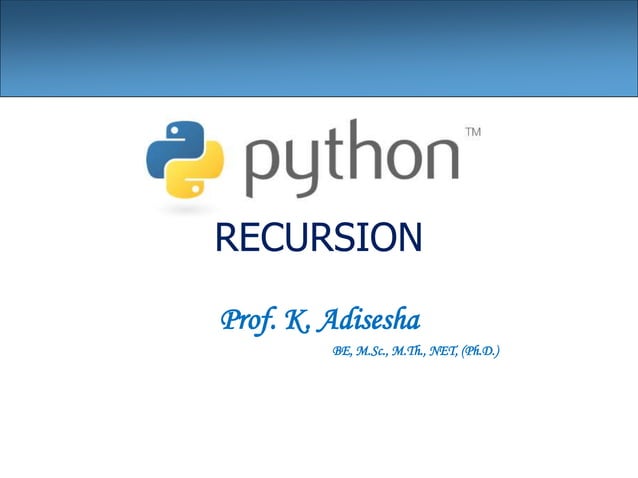 Python recursion | PDF