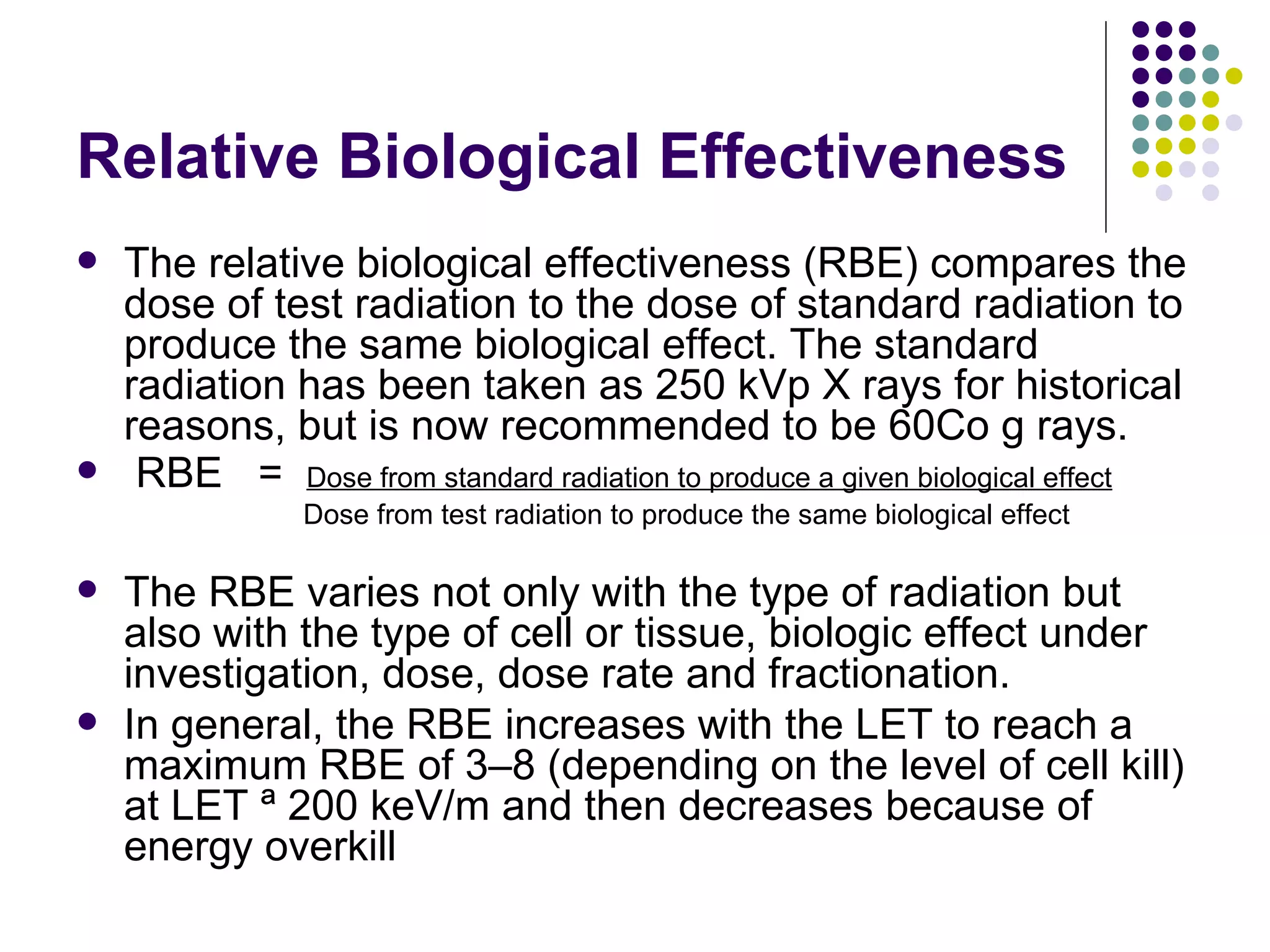 Radiobiology | PPT | Physics | Science