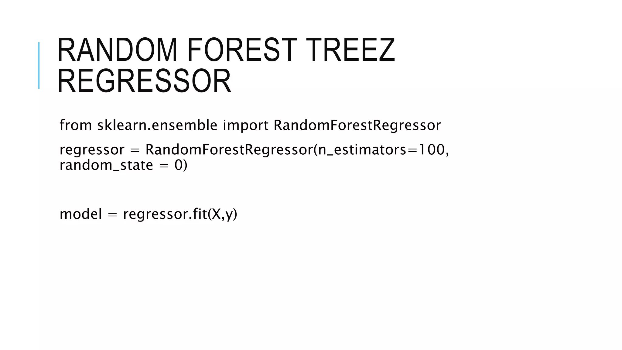 random forest regression | PPTX