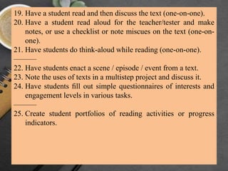 ASSESSMENT: READING COMPREHENSION ASSESSMENT | PPT
