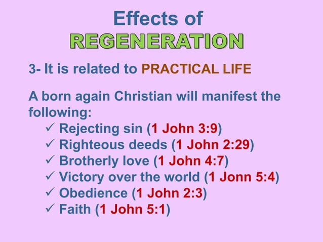 Regeneration | PPTX | Christianity | Religion & Spirituality
