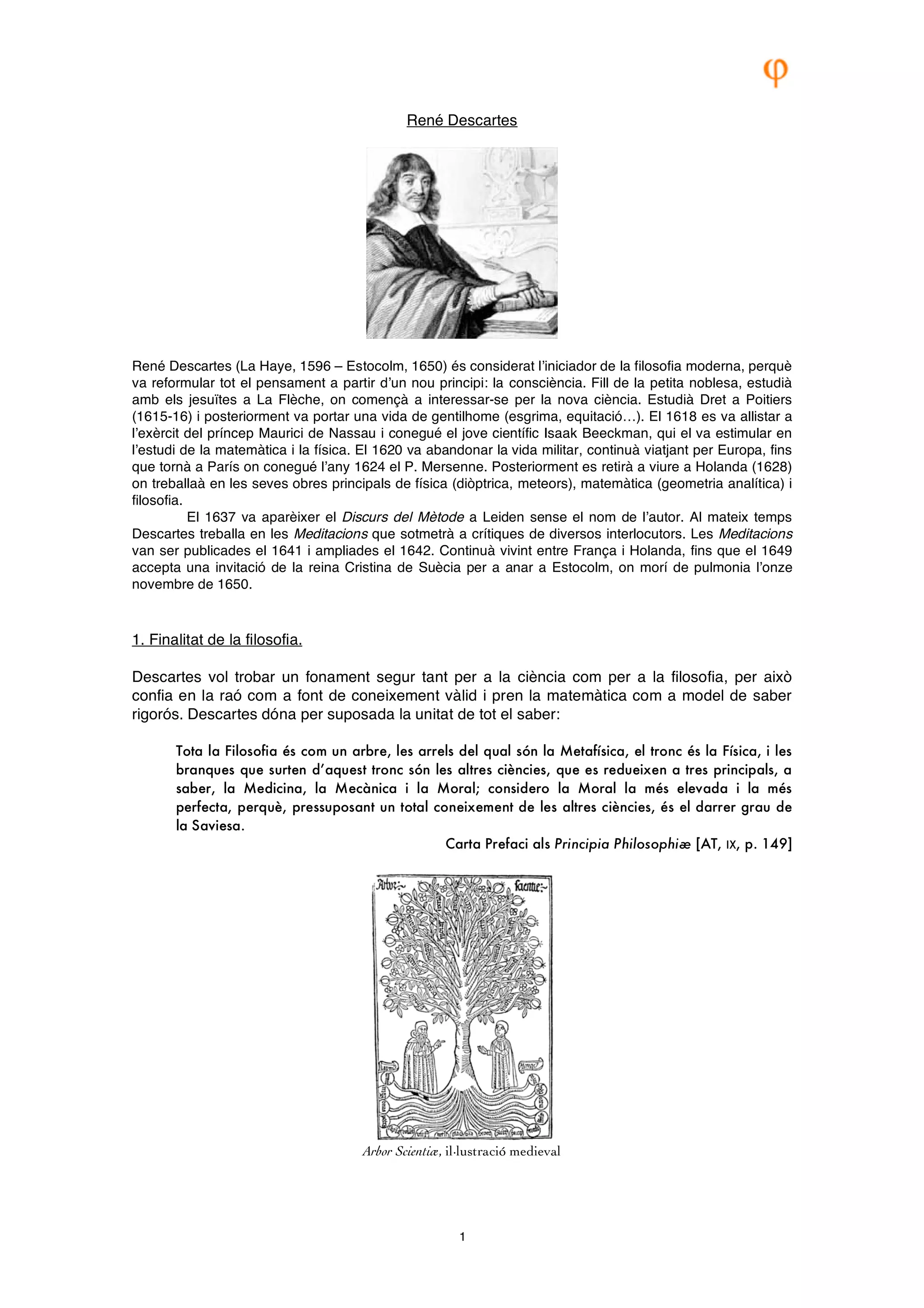 6. rené descartes apunts 2011 | PDF