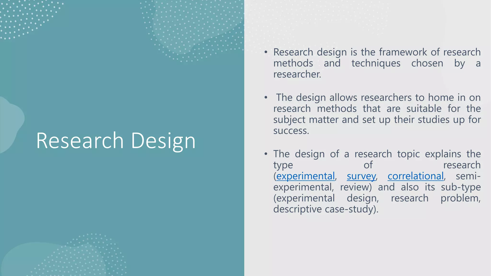 research design | PPTX