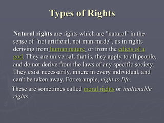 6-Rights-and-duties.ppt prepared for law student | PPT
