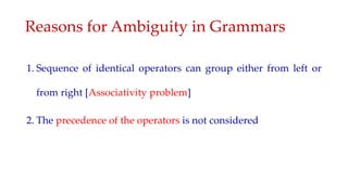 6-Role of Parser, Construction of Parse Tree and Elimination of Ambiguity-06-05-2023.pptx