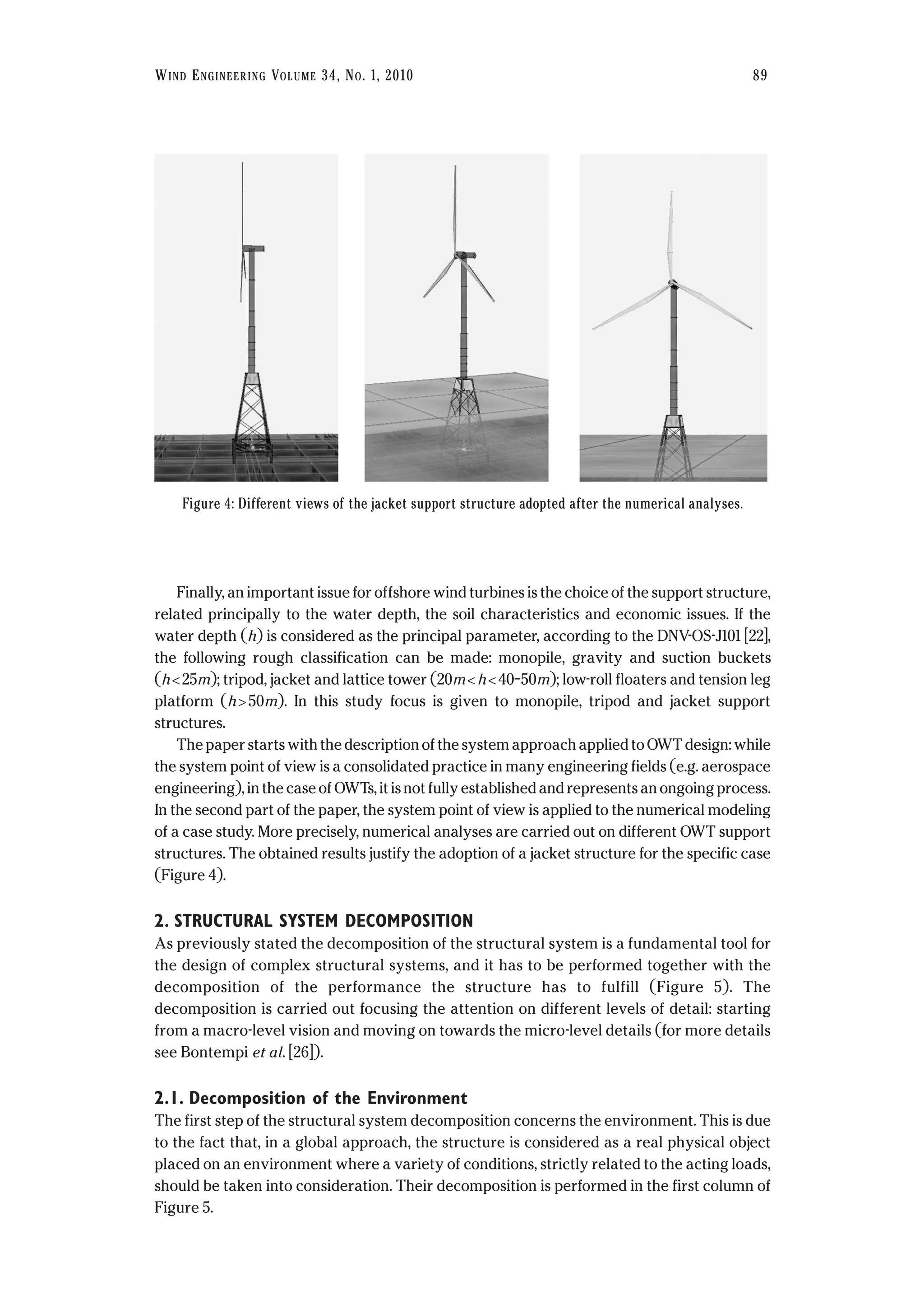Structural Design and Analysis of Offshore Wind Turbines from a System ...