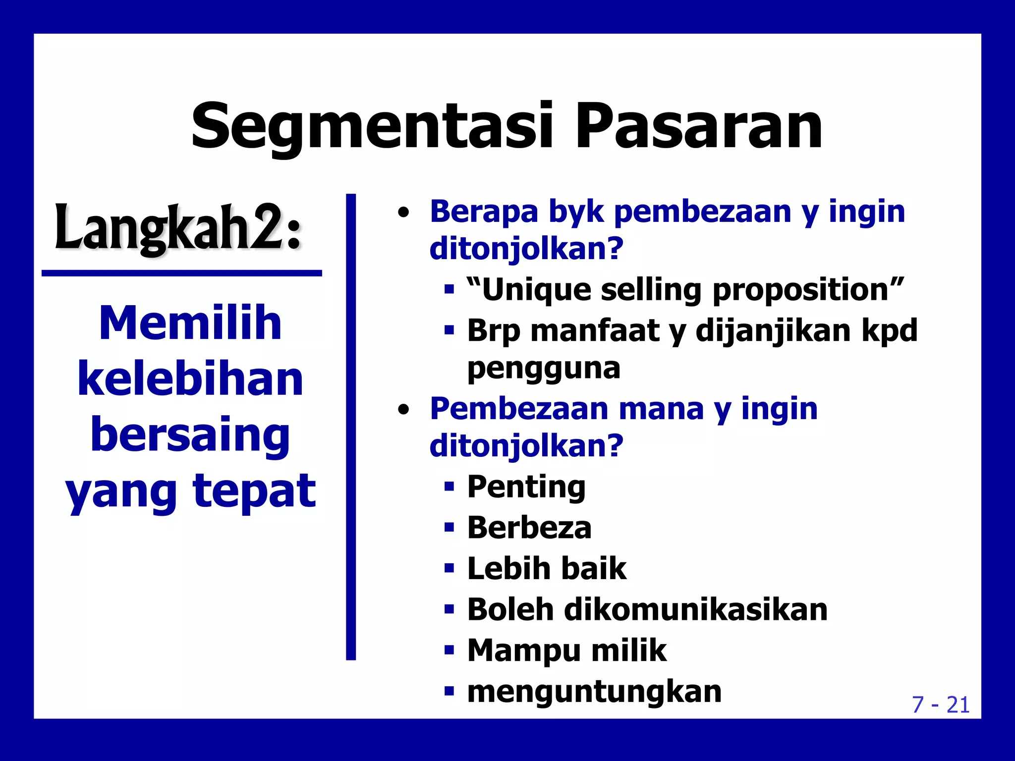 6. Segmentasi pasaran, sasaran & pemposisian pasaran | PPTX
