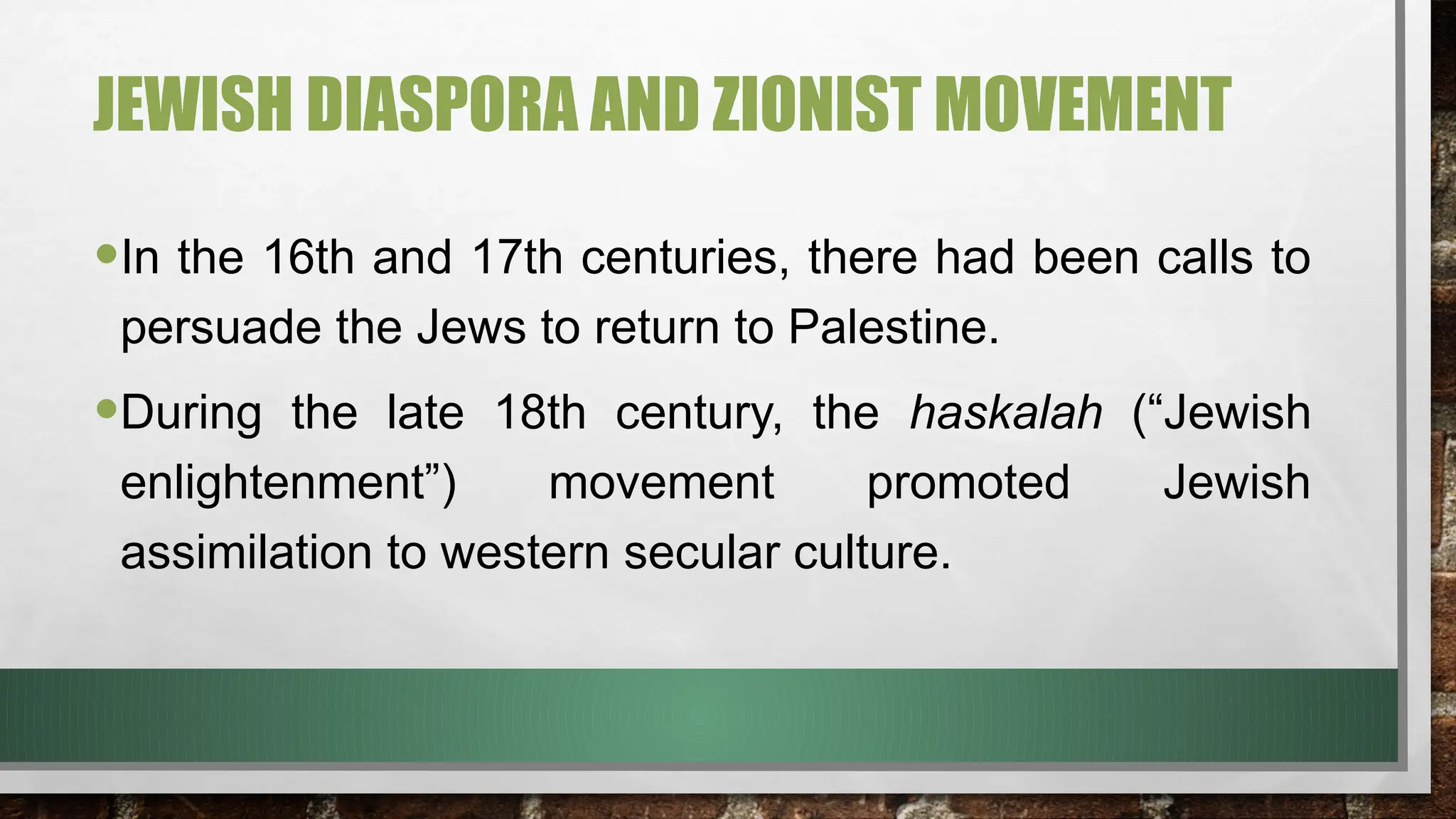 6 - Selected issues in judaism for IWRBS | PPTX