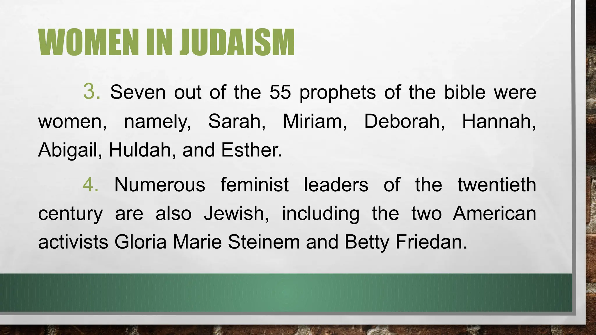 6 - Selected issues in judaism for IWRBS | PPTX