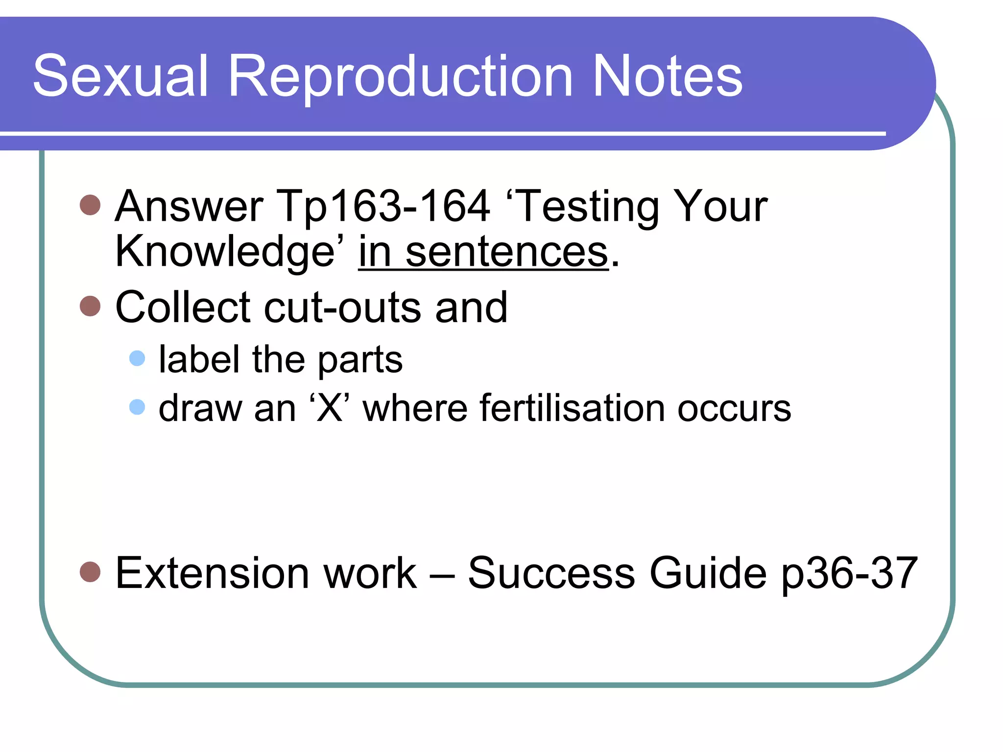 X Cells And Fertilisation Ppt