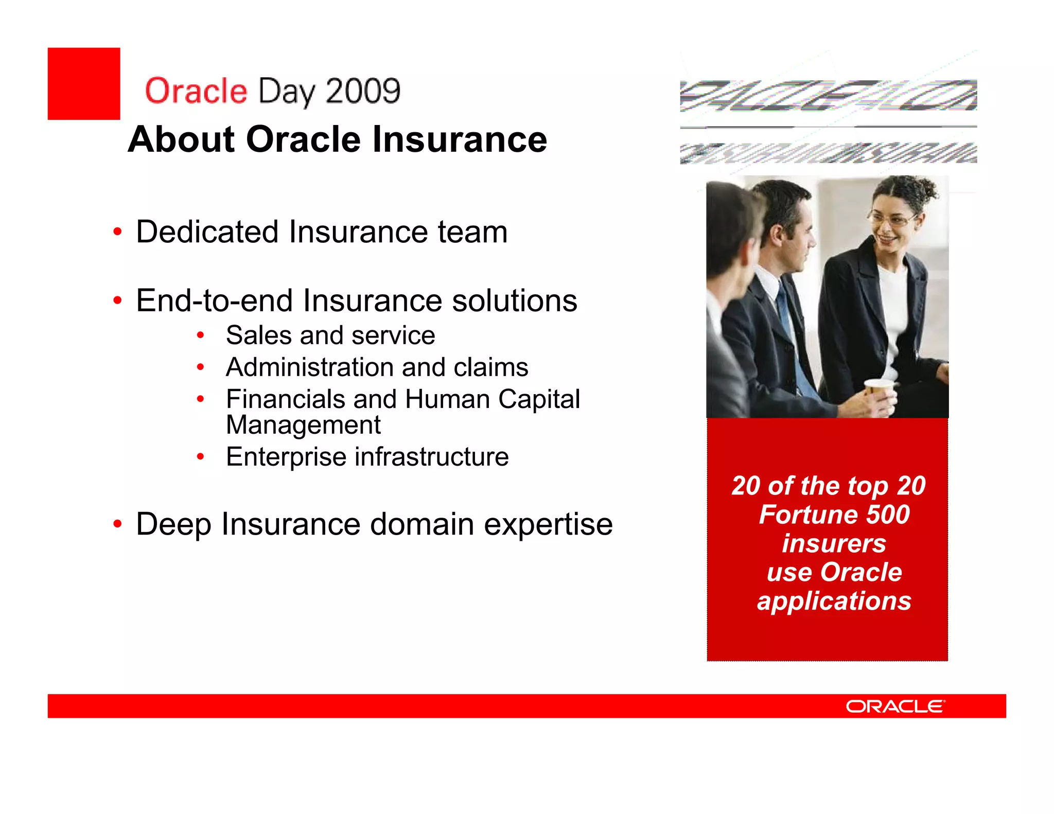 Oracle Insurance Insbridge Rating & Underwriting + Documaker Document ...