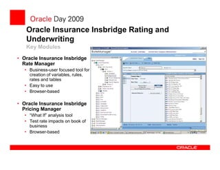 Oracle Insurance Insbridge Rating & Underwriting + Documaker Document ...