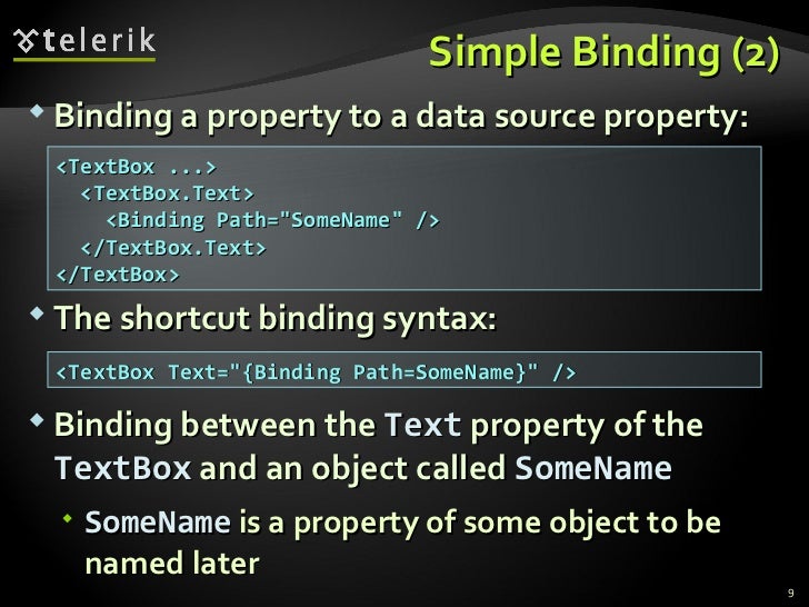 Simple Data Binding