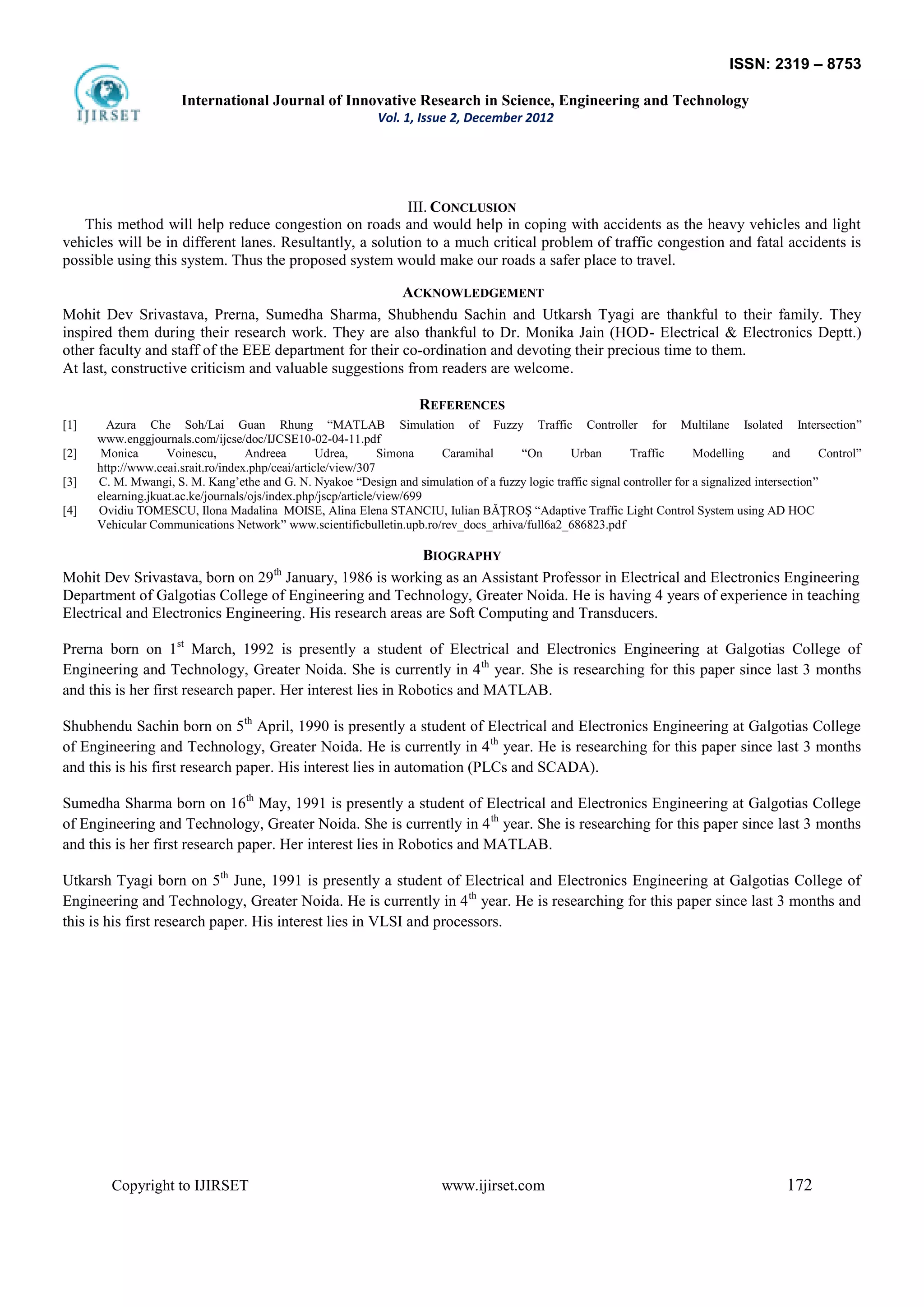 6 smart traffic control | PDF