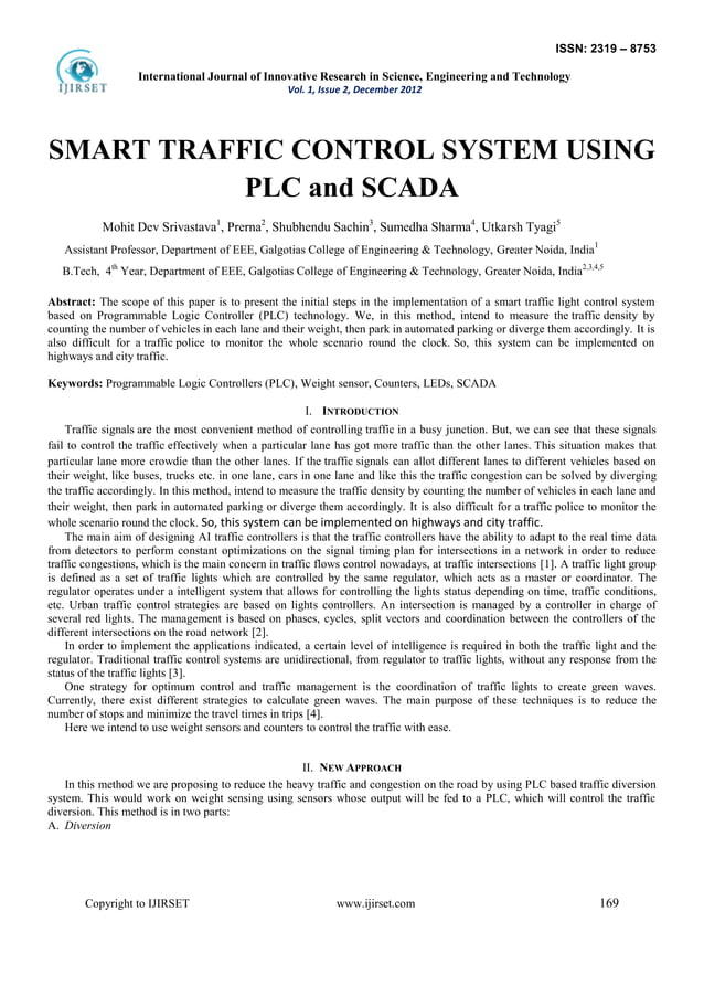 6 smart traffic control | PDF