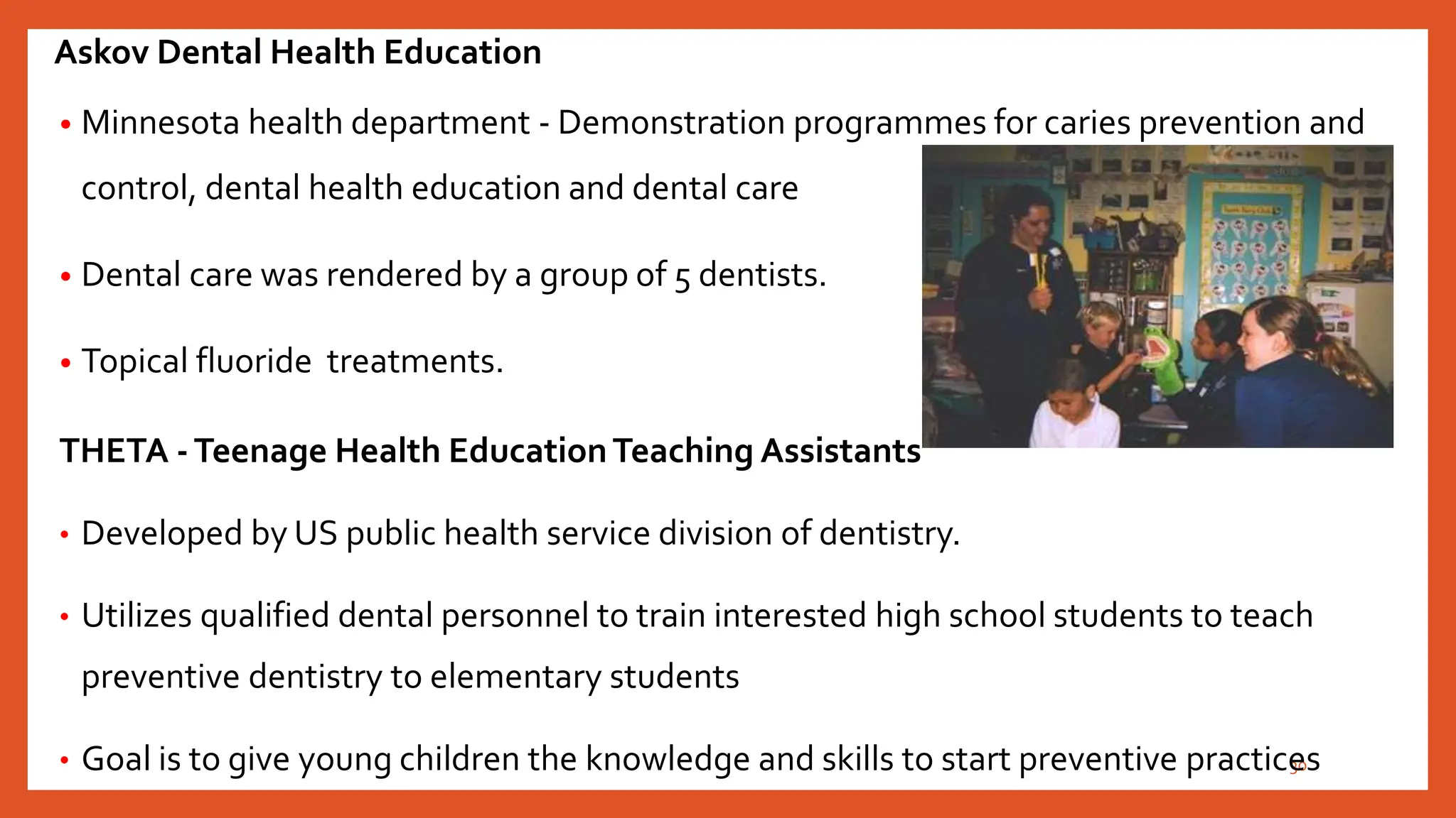 SCHOOL ORAL HEALTH PROGRAMMES | PPTX