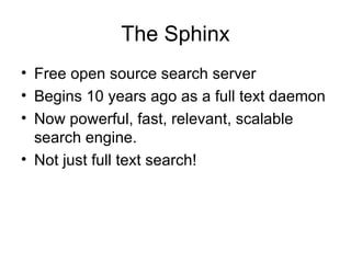 ZFConf 2011: Что такое Sphinx, зачем он вообще нужен и как его использовать с PHP (от простого ...
