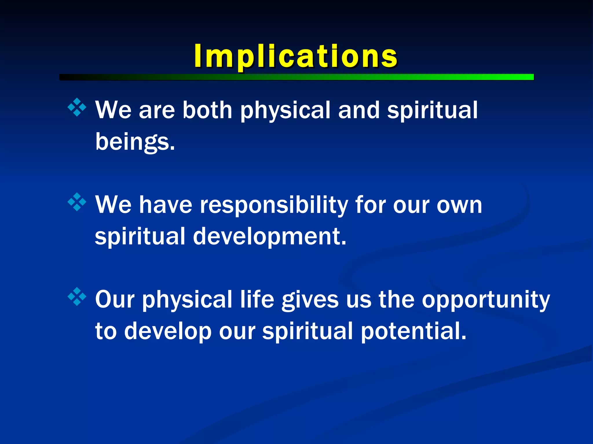 Spiritual Values and Leadership | PPT