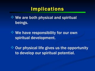 Spiritual Values and Leadership | PPT
