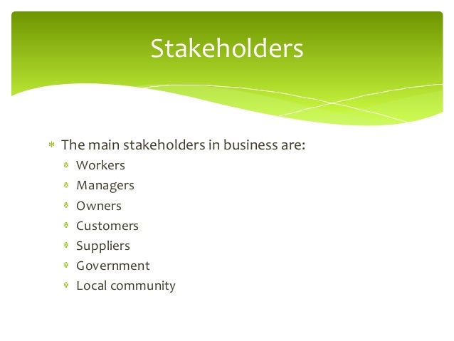 6. stakeholders