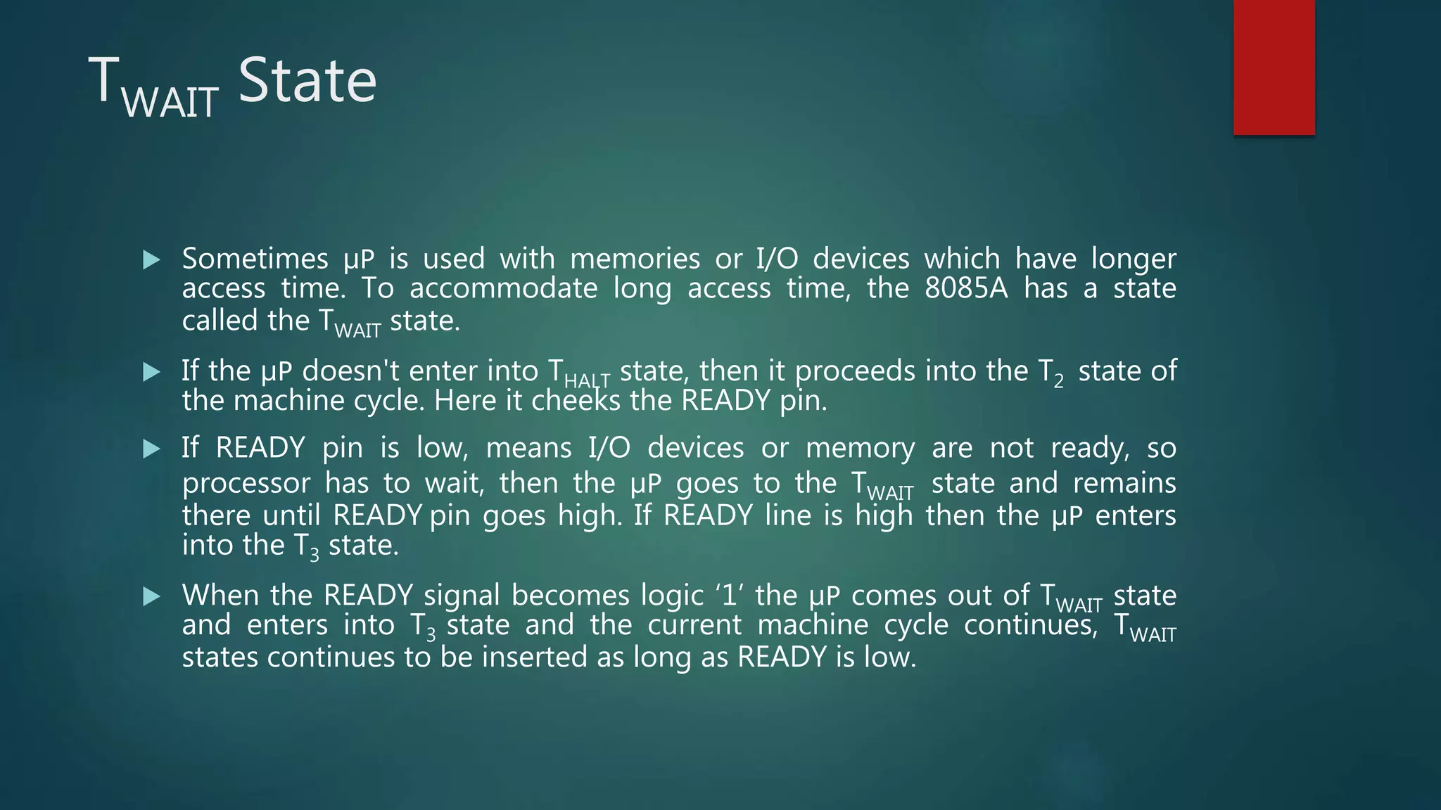 State transition diagram 8085 | PPTX