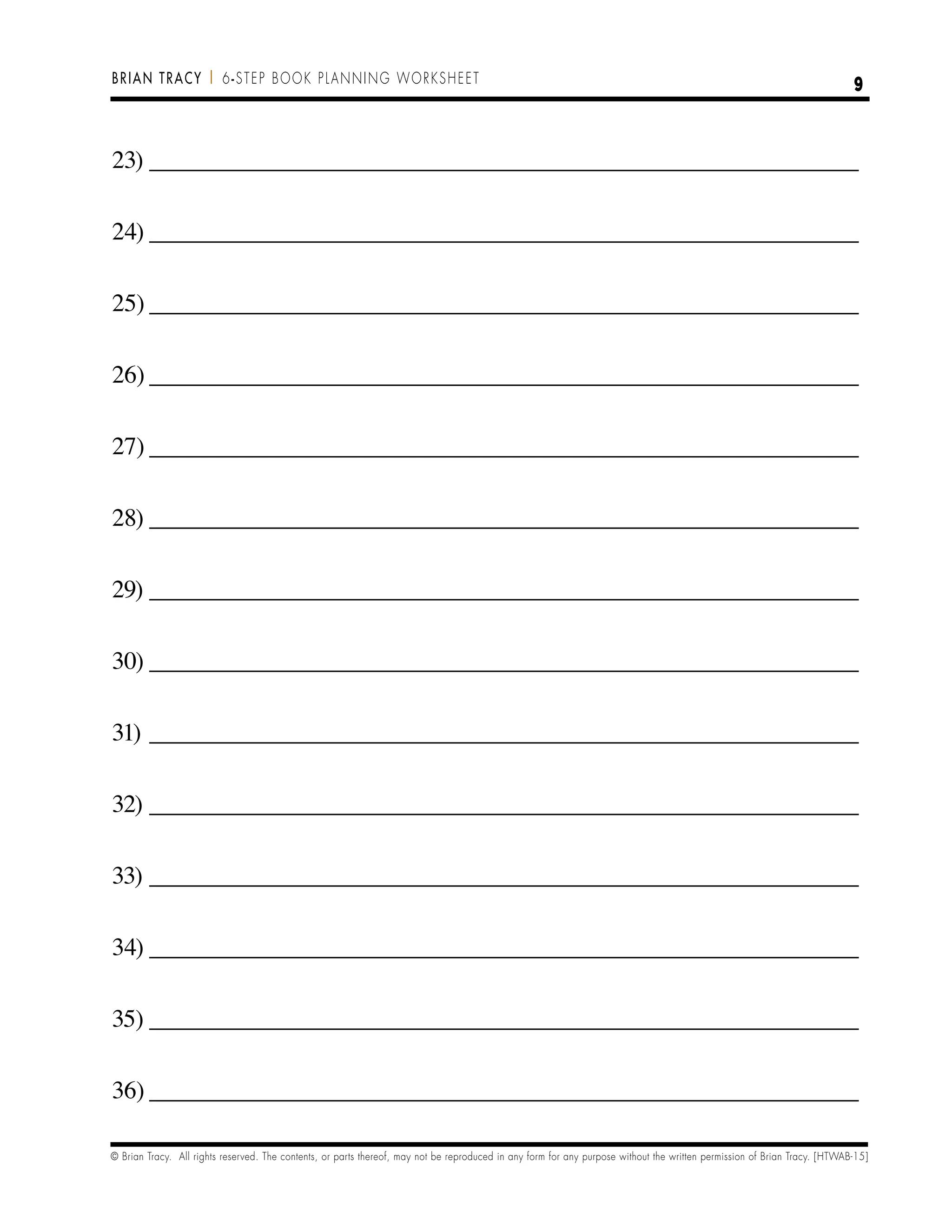 6 step-book-planning-worksheet | PDF