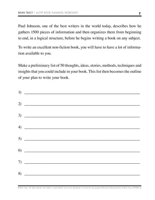 6 step-book-planning-worksheet | PDF