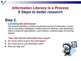 6 Steps Library Pd Presentation | PPT | Internet for Beginners | Internet