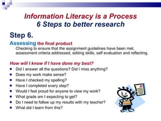 6 Steps Library Pd Presentation | PPT | Internet for Beginners | Internet