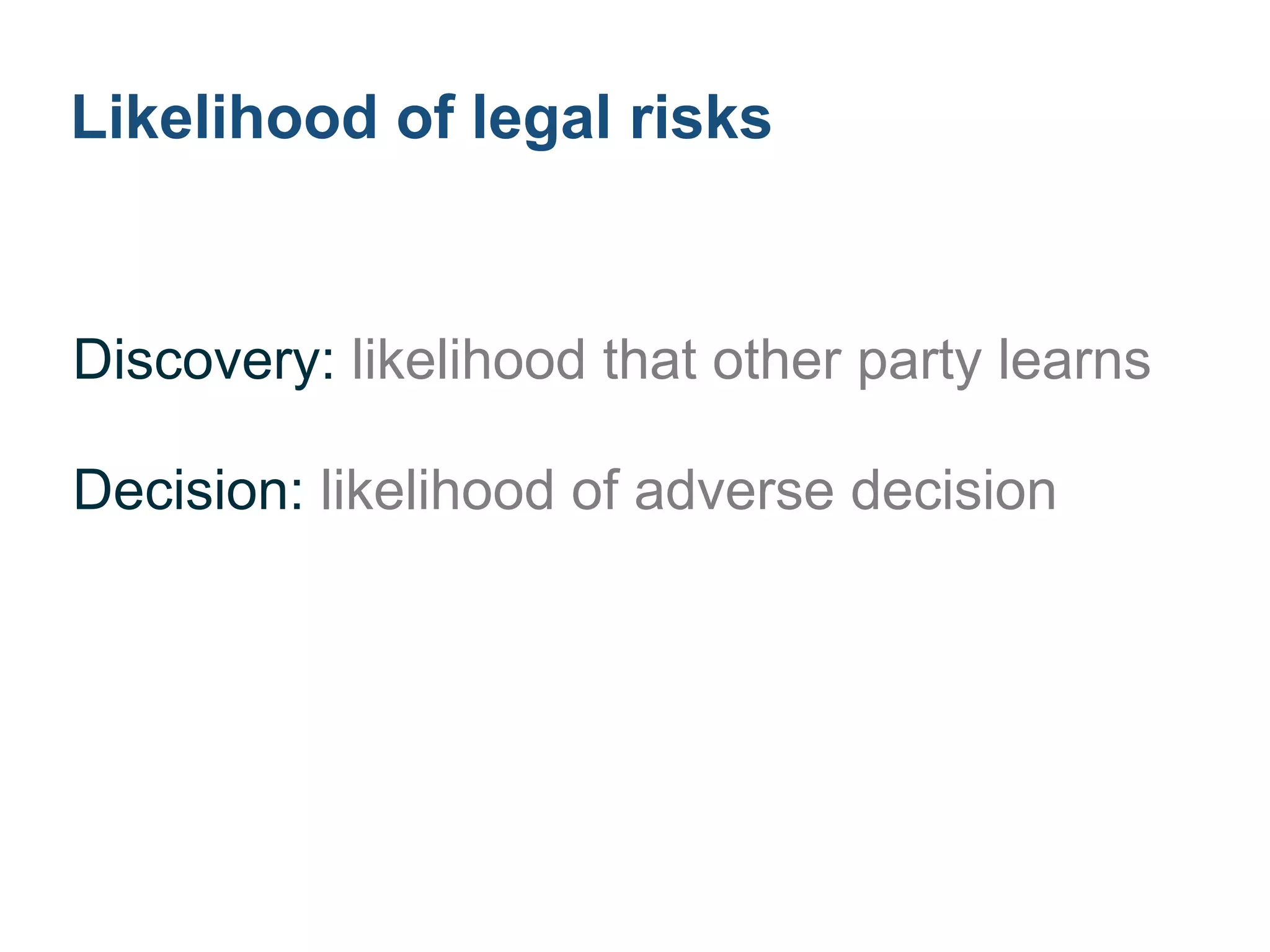 6 Steps to Legal Risk Management | PDF