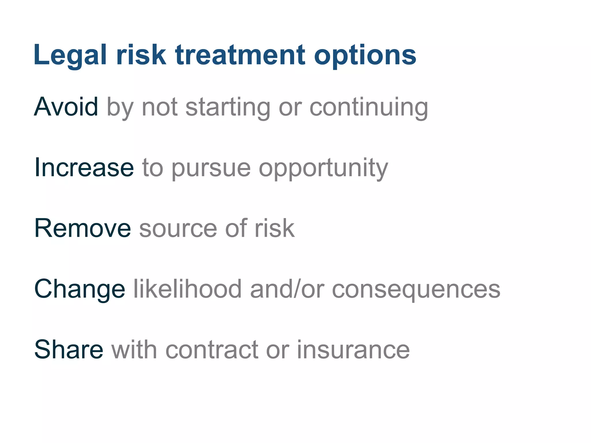 6 Steps to Legal Risk Management | PDF