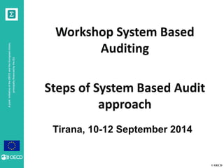 Presentation 6, Steps of system based auditing, Workshop on System ...