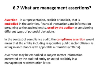 Presentation 6, Steps of system based auditing, Workshop on System ...