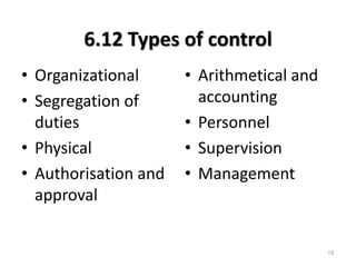 Presentation 6, Steps of system based auditing, Workshop on System ...