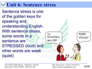 6.stress in sentence | PPTX
