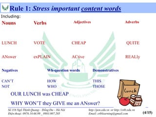 6.stress in sentence | PPTX