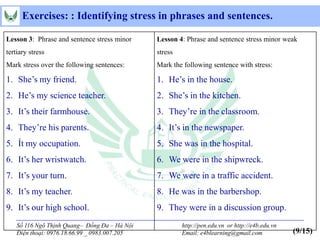 6.stress in sentence | PPTX