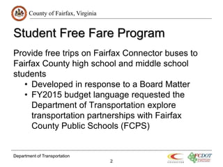 Student Free Fare Program | PPT