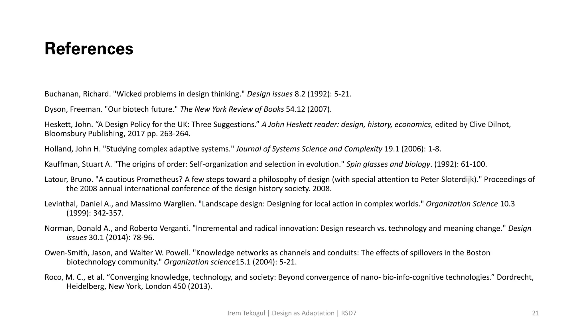 Design as adaptation | PDF