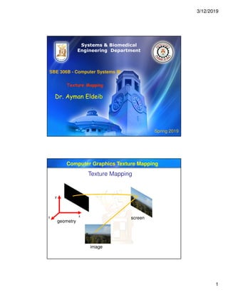 6 texture mapping computer graphics | PDF