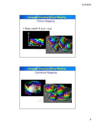 6 texture mapping computer graphics | PDF
