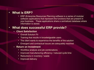 Success and Failure of ERP | PPT