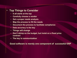 Success and Failure of ERP | PPT