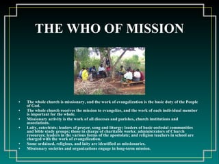 6. Church Teaching and Mission Today | PPT